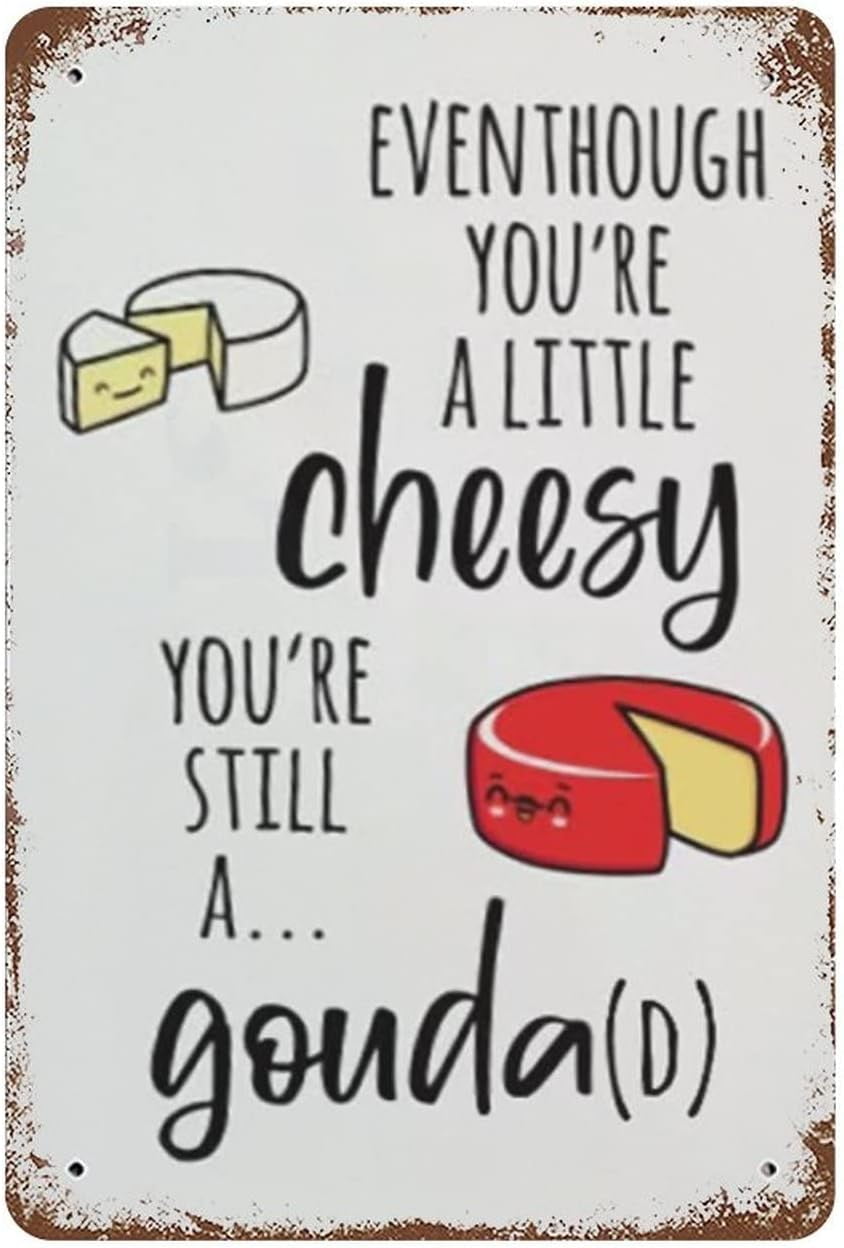 Tin Sign 12x16 Inch Cheesy Father's Day Tin Signs Retro Poster Decor ...