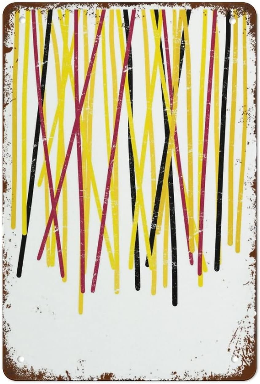 Tin Sign 12x16 Inch Spaghetti Retro Poster Pasta Retro Poster Italian ...