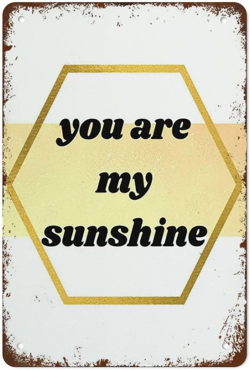 Tin Sign 12x16 Inch You Are My Sunshine Sign Vintage Metal Tin Sign ...