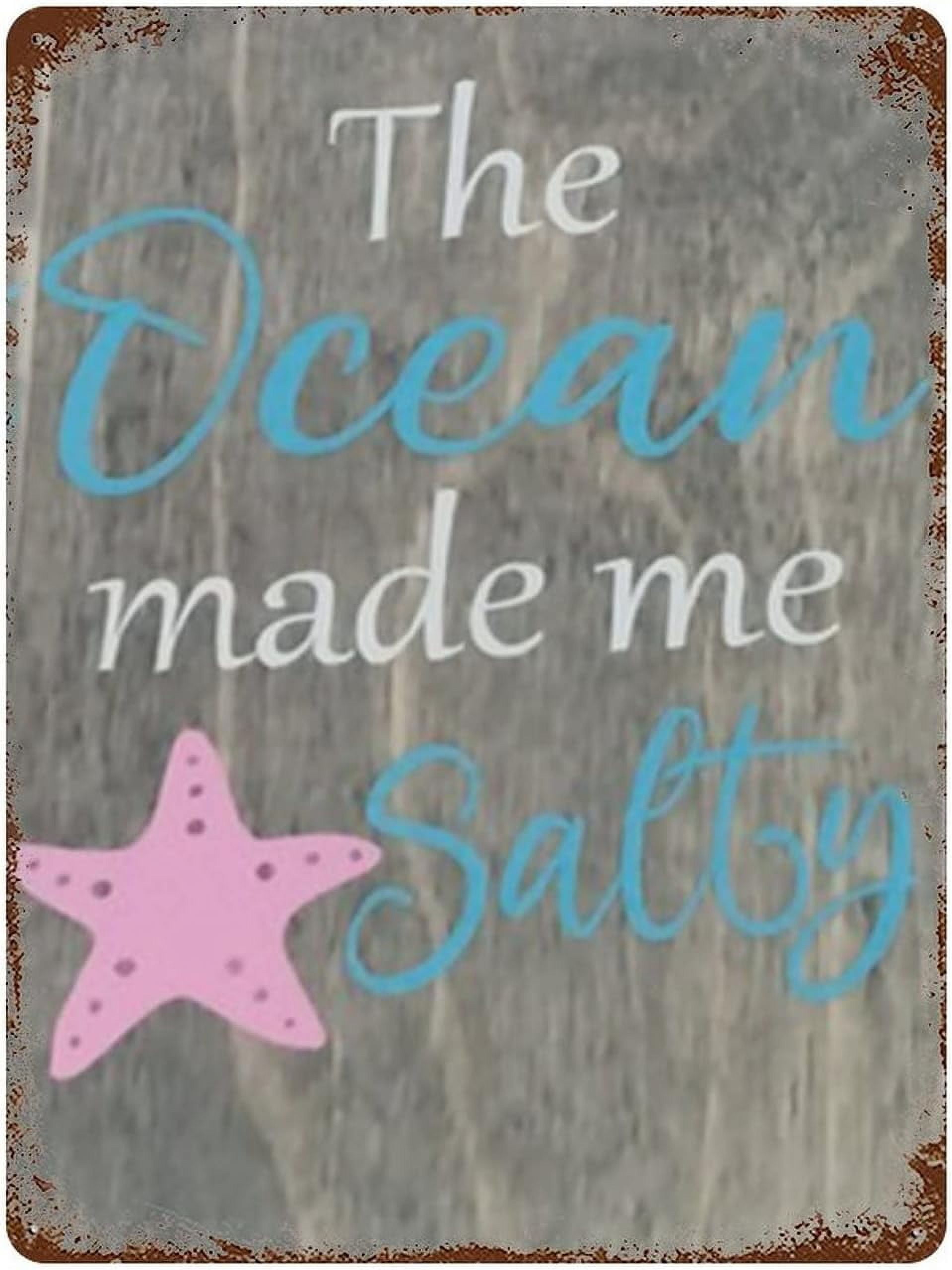 Tin Sign 8x12 Inch Coastal Farmhouse Wall Decor,Rustic Chic Beach House ...