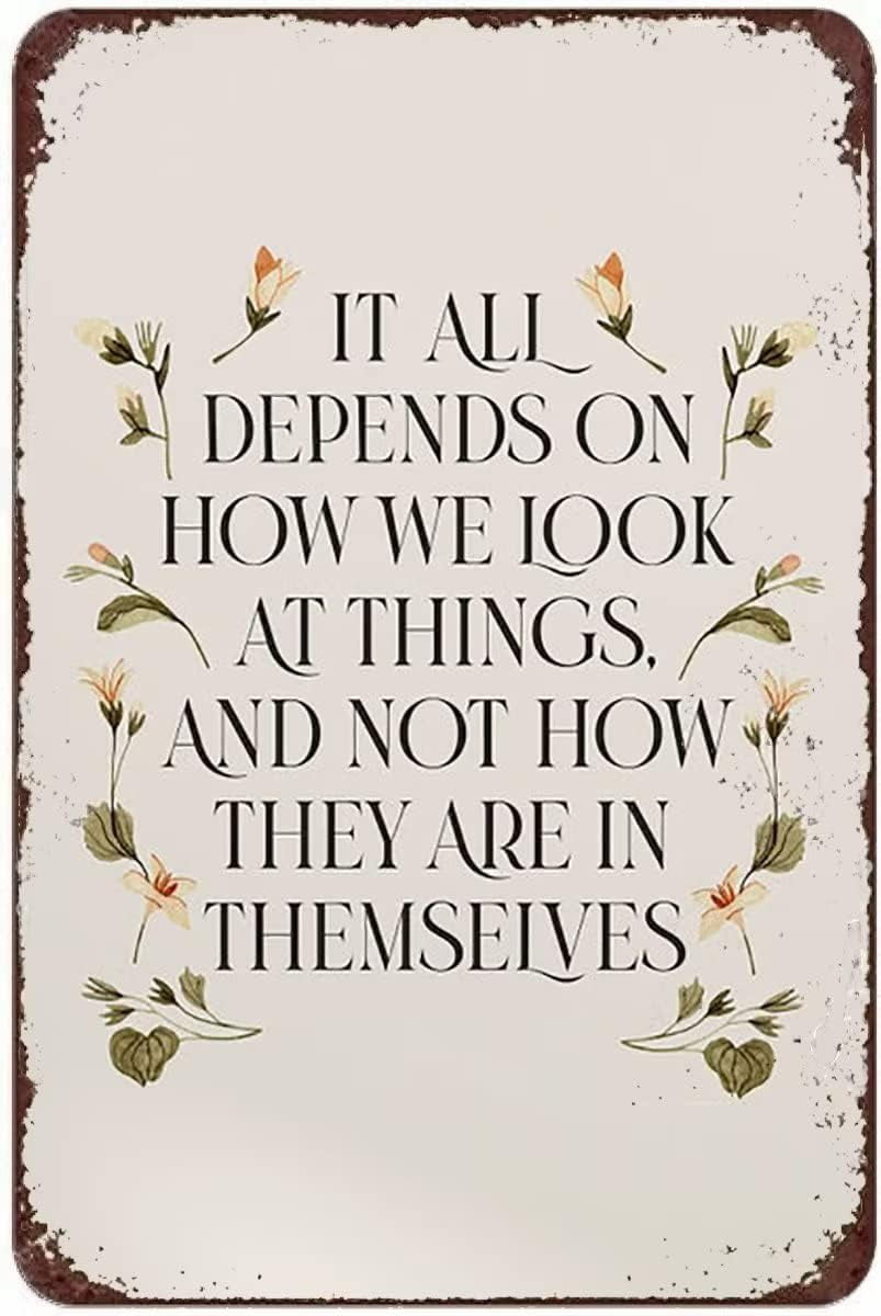 Tin Sign 8x12 Inch Famous Quote Office Decoration Antique Tin Sign ...