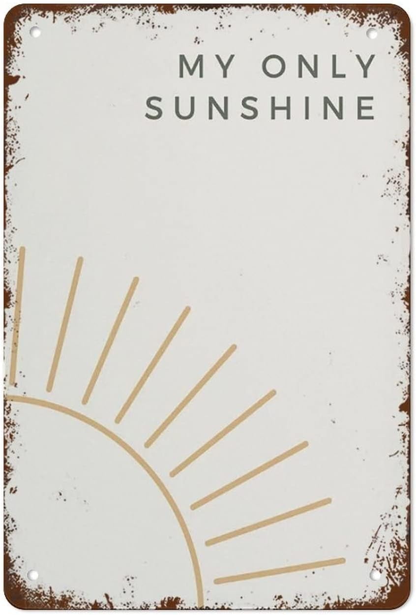 Tin Sign 8x12 Inch Metal Sign Prints Boho Sun Boho Prints Gallery Wall ...