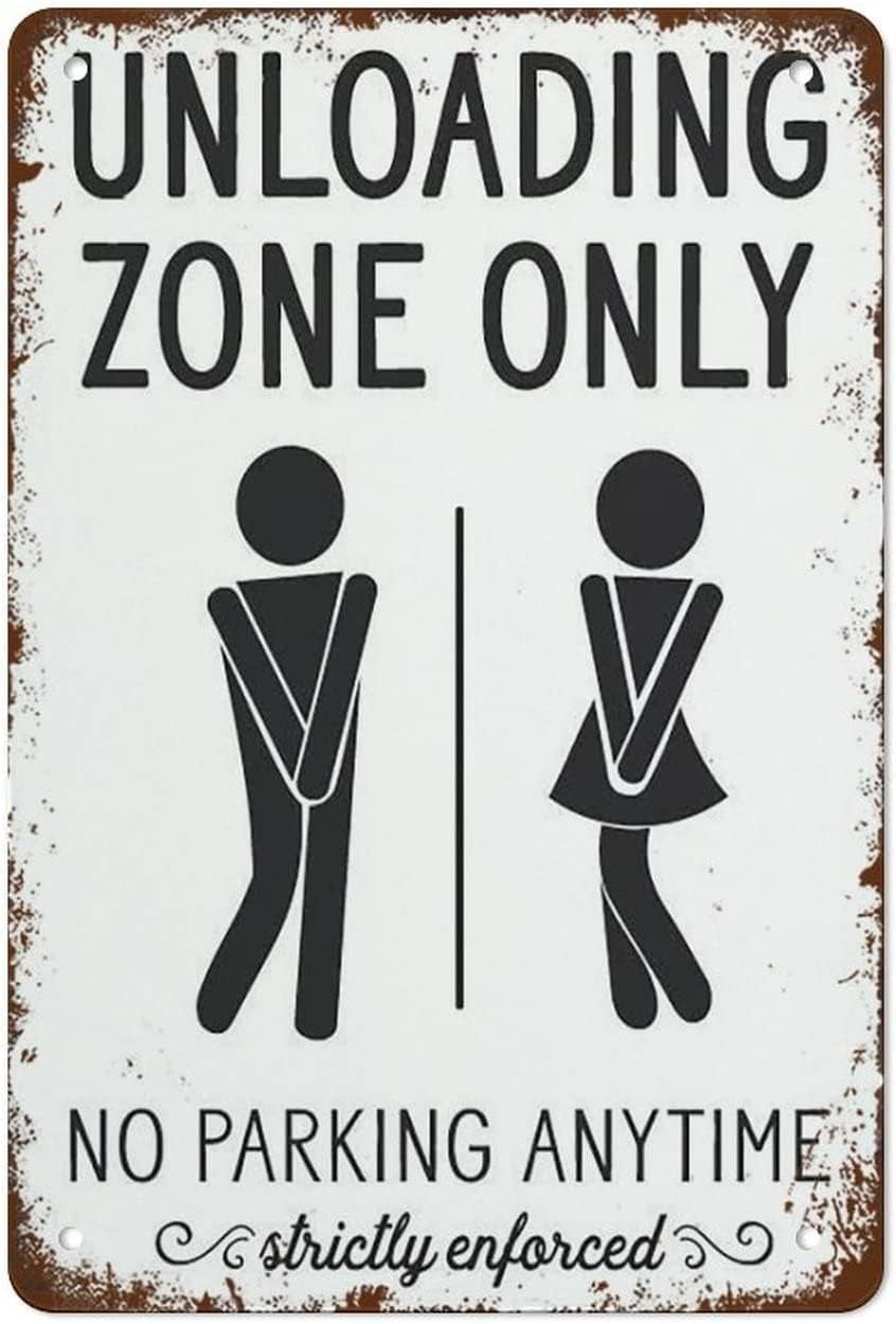 Tin Sign 8x12 Inch Metal Tin Sign Vintage Unloading Zone Only No ...