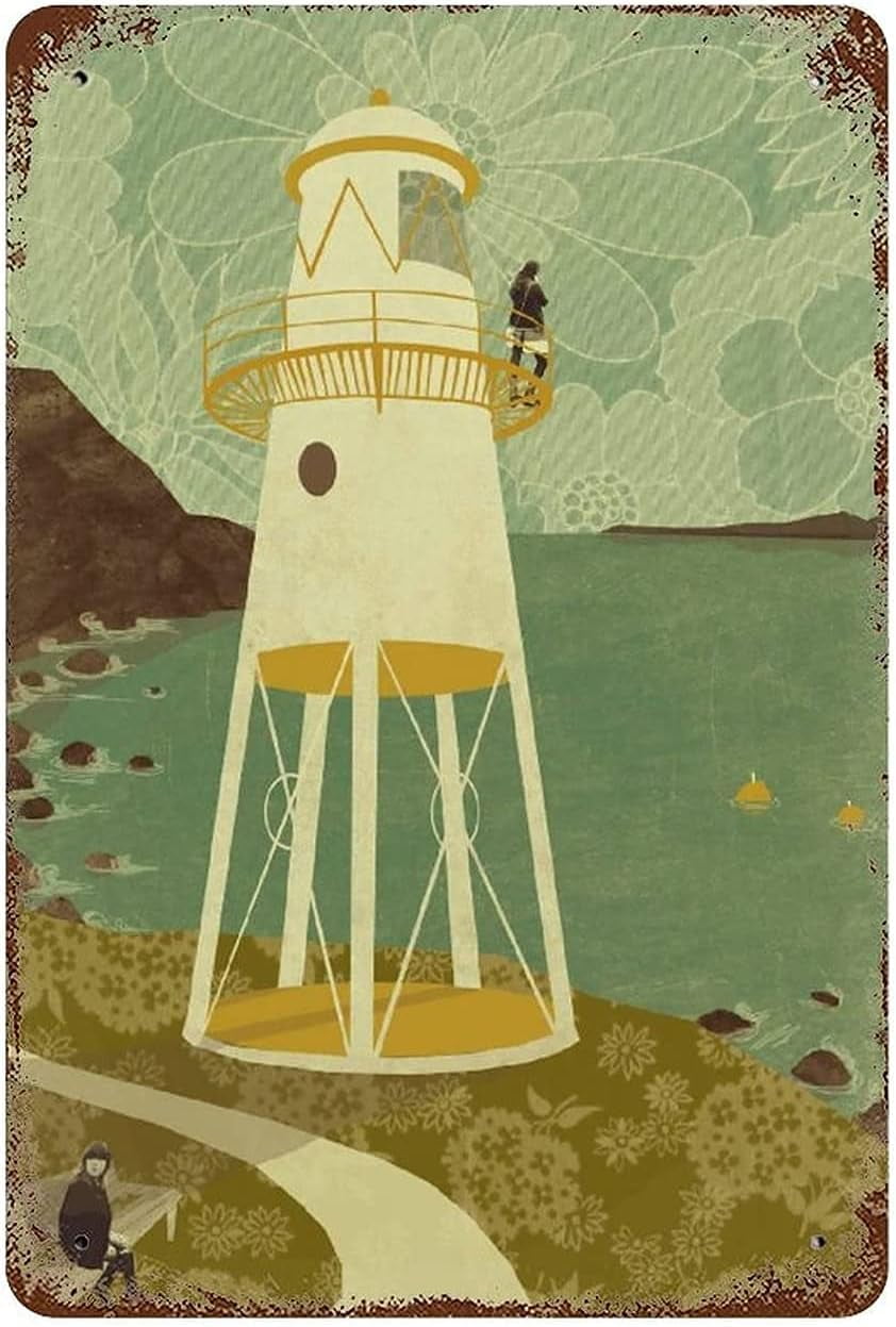 Tin Sign 8x12 Inch Portishead Black Nore Lighthouse Iron Poster Wall ...