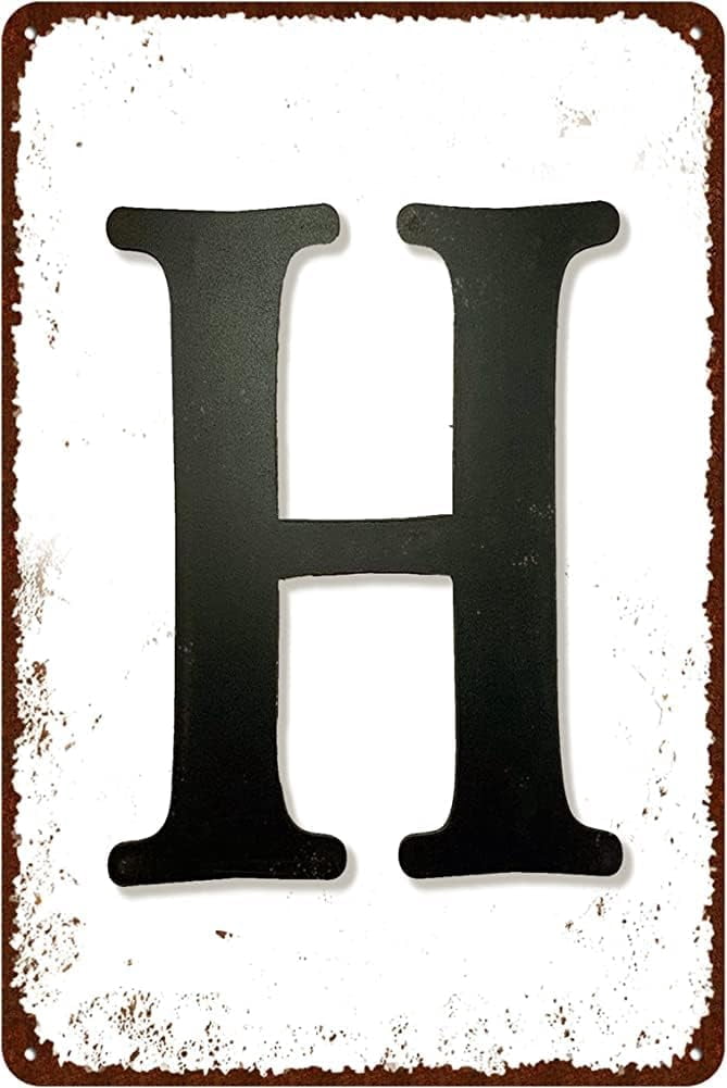 Tin Sign 8x12 Inch Retro Tin Signs Letter G Metel Decorative Metal ...