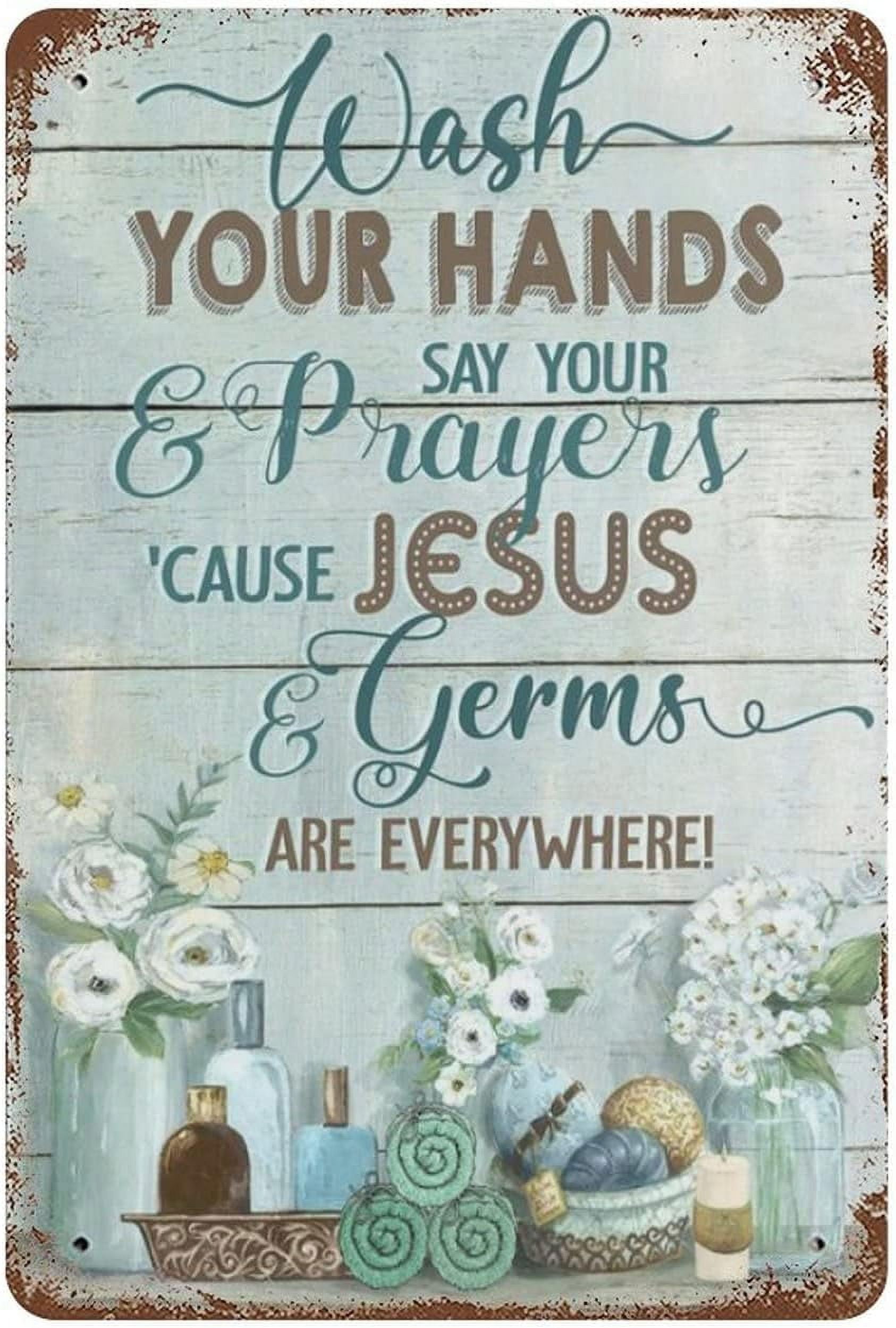 Tin Sign 8x12 Inch Vintage Bathroom Rules Poster Room Man Cave Art ...