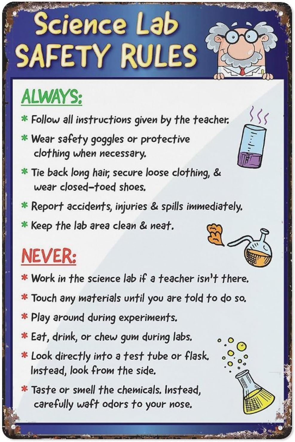 High School Science Lab Safety Hubble Bubble Kids Science Education