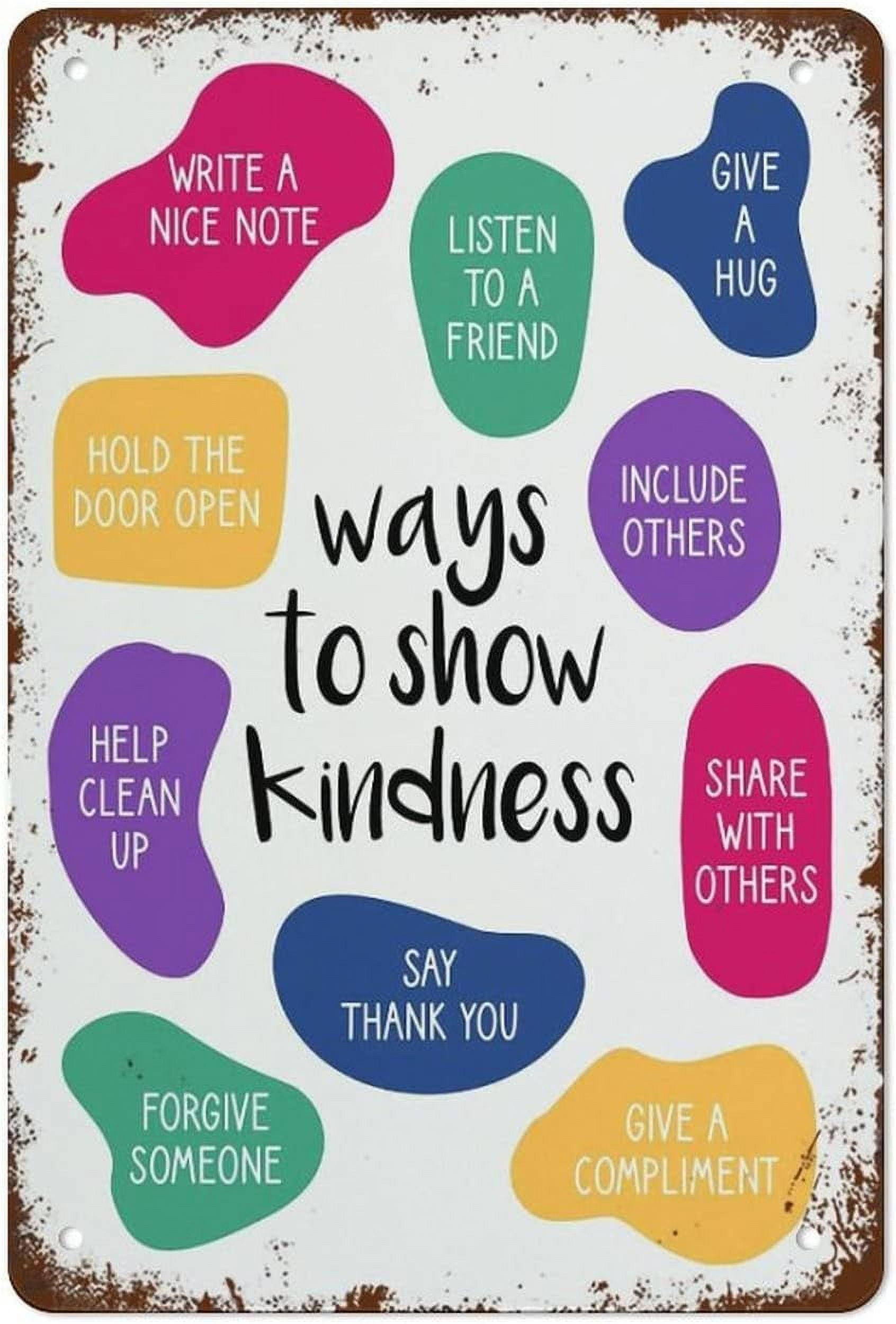 Tin Sign 8x12 Inch Vintage Tin Signs Wall Art Decor Ways To Show ...