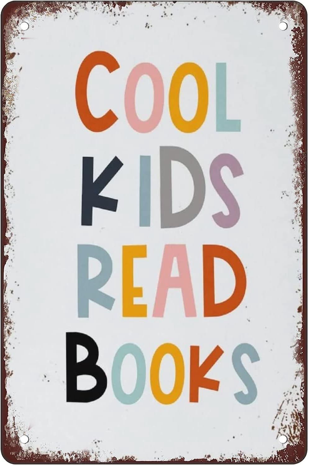Tin Sign 8x5.5 Inch Funny Cool Read Books Vintage Metal Tin Sign Funny ...