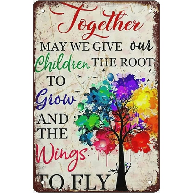 Tin Sign 8x5.5 Inch Together Poster Wall Decor Poster Novelty Metal Tin ...