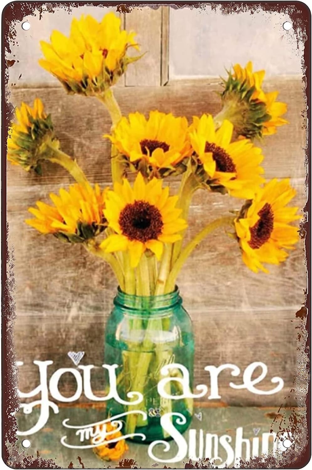 Tin Sign 8x5.5 Inch You Are My Sunshine Metal Tin Sign Novelty Metal ...