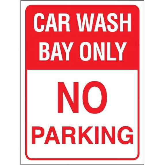 Tin Sign Car Wash Bay Only No Parking Sign Caution Danger Safety ...