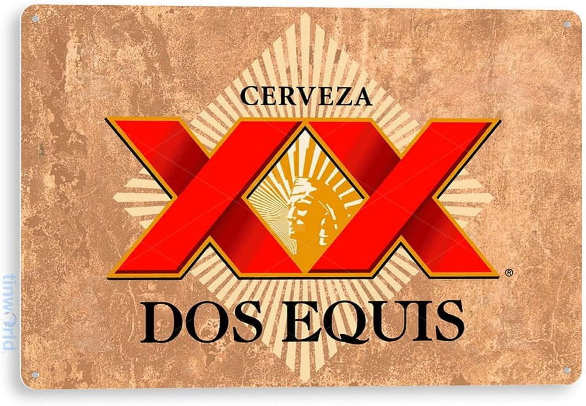 Tin Sign: Dos Equis Metal Wall Art Store Shop Bar Pub 12" x 18" A332 - Walmart.com