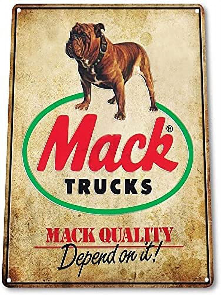 Tin Sign For Retro Sign Metal Iron Painting Mack Trucks Auto Garage ...