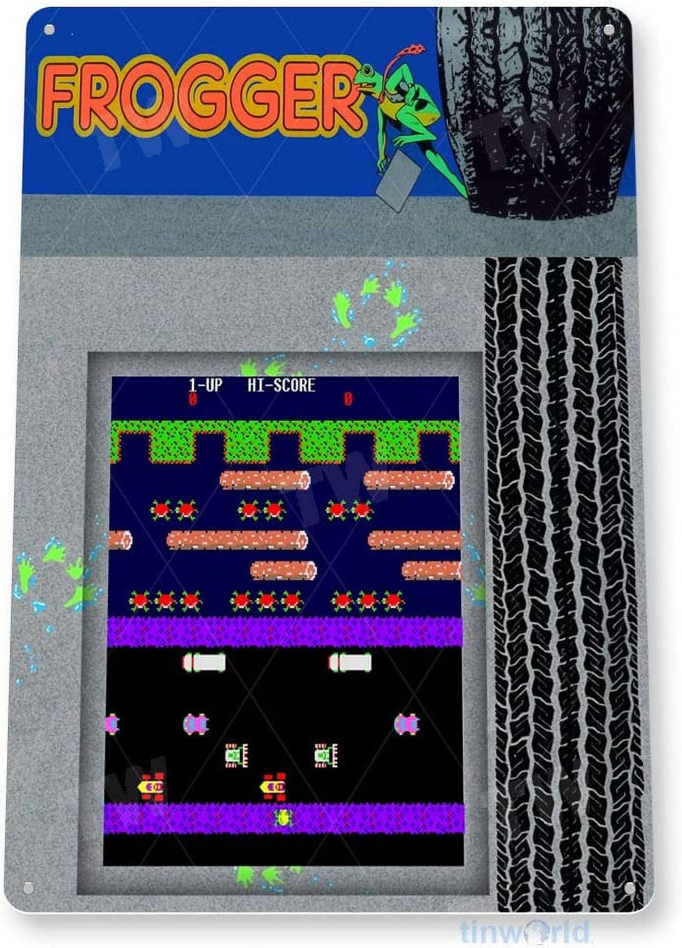 Tin Sign: Frogger Arcade Shop Game Room Art Marquee Console Metal A399 ...