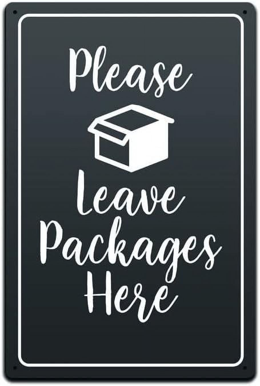 Tin Sign Home Wall Decor - Metal Sign 8x12 Inch. Mailbox Delivery Sign ...