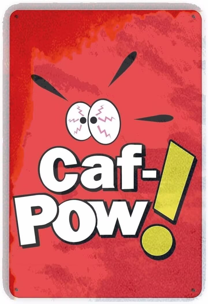 Tin Sign Nc-is CAF-pow! Metal S Wall Art Thick Plate Print Poster Wall ...