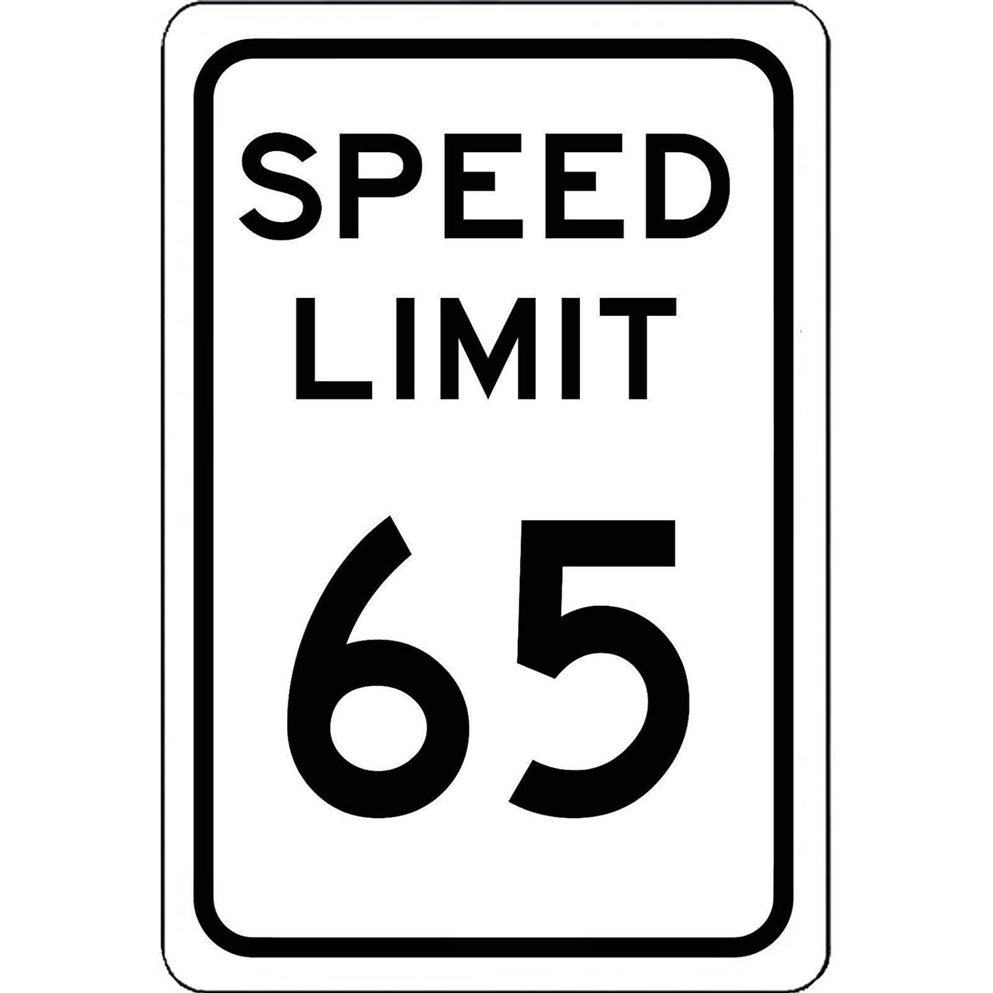 Speed Limit Sign 65