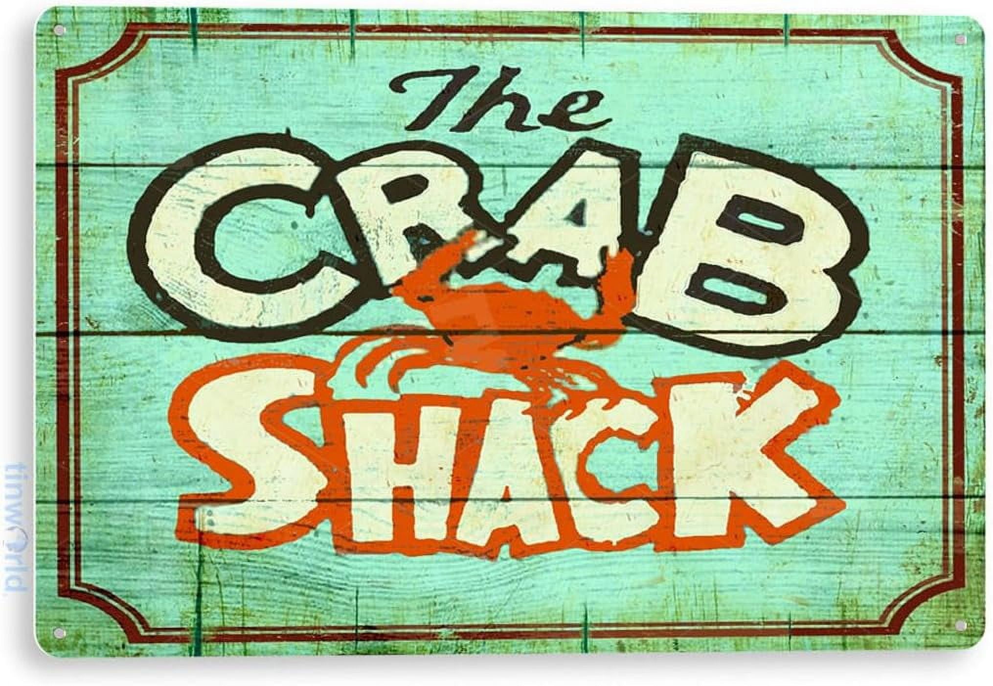 Tin Sign The Crab Shack Rustic Beach House Cottage Restaurant Metal ...