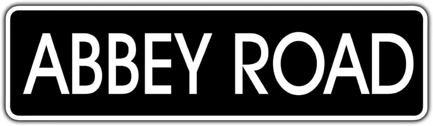 Tin Signs Abbey Road Street Signs Amusement Park Scenic Retro Road ...