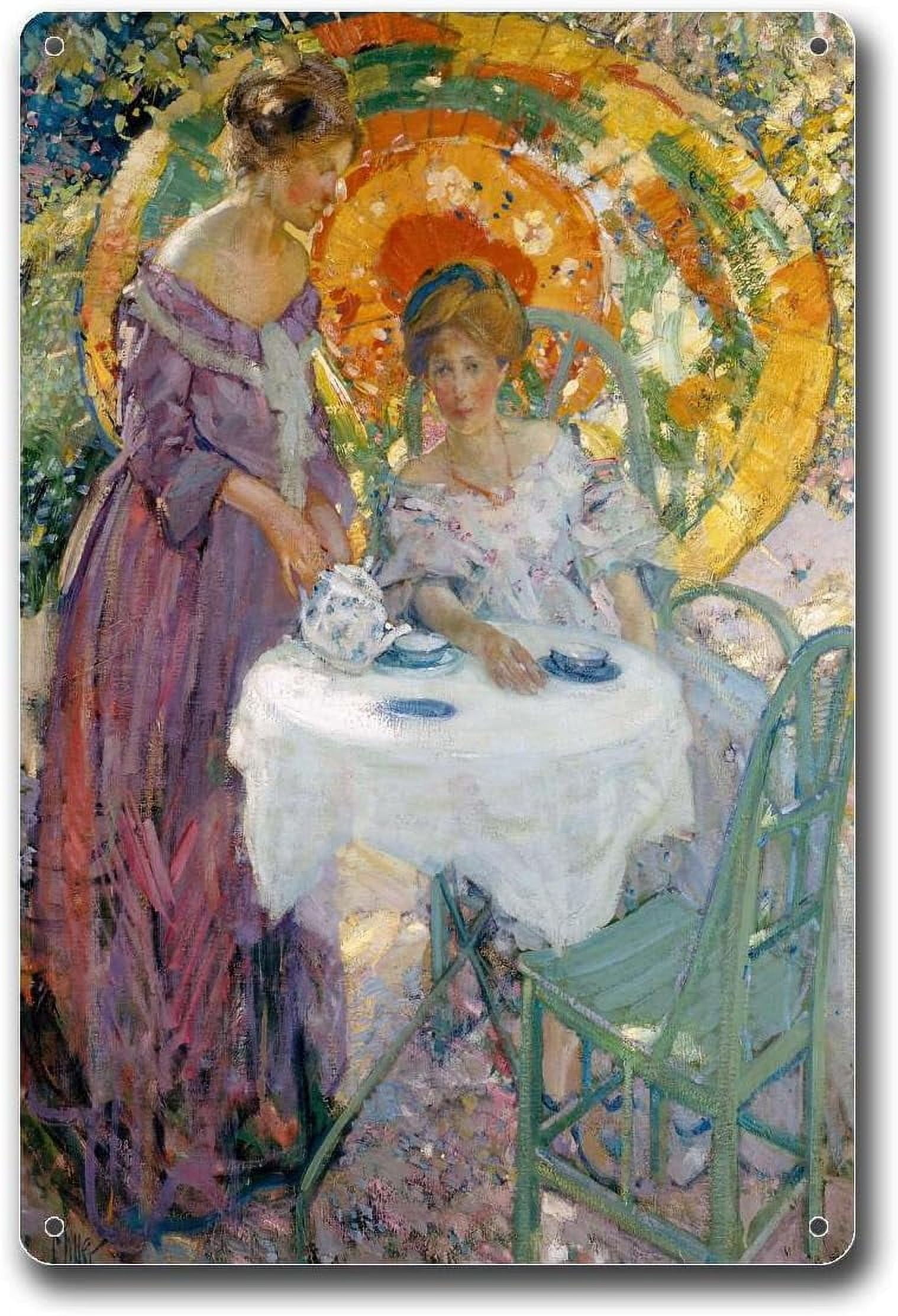 Tin Signs Afternoon Tea Art Nouveau Landscape In The Sun Japanese ...