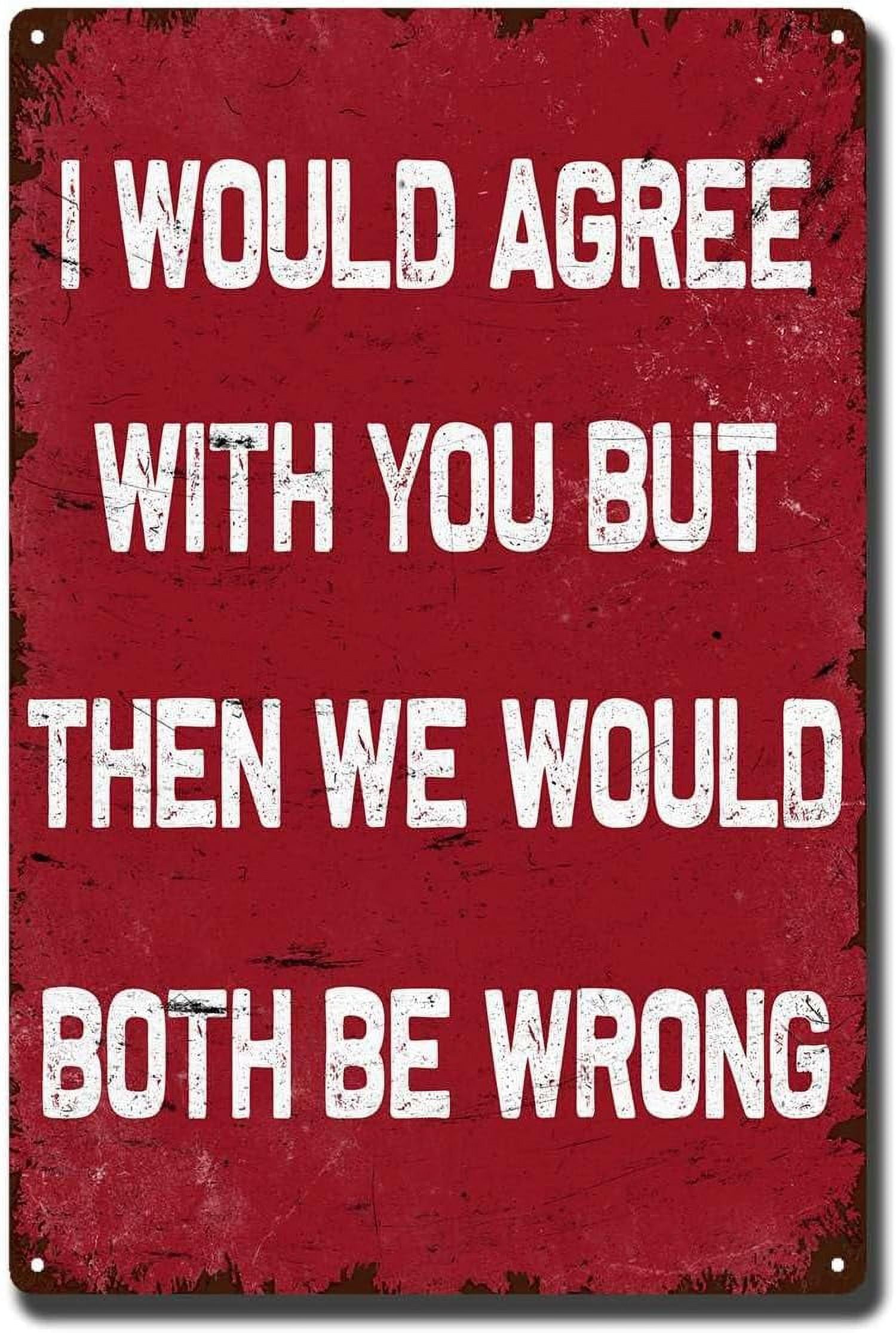 Tin Signs I'M Not An Angry Person Sign Funny Sarcastic Metal Tin Sign ...