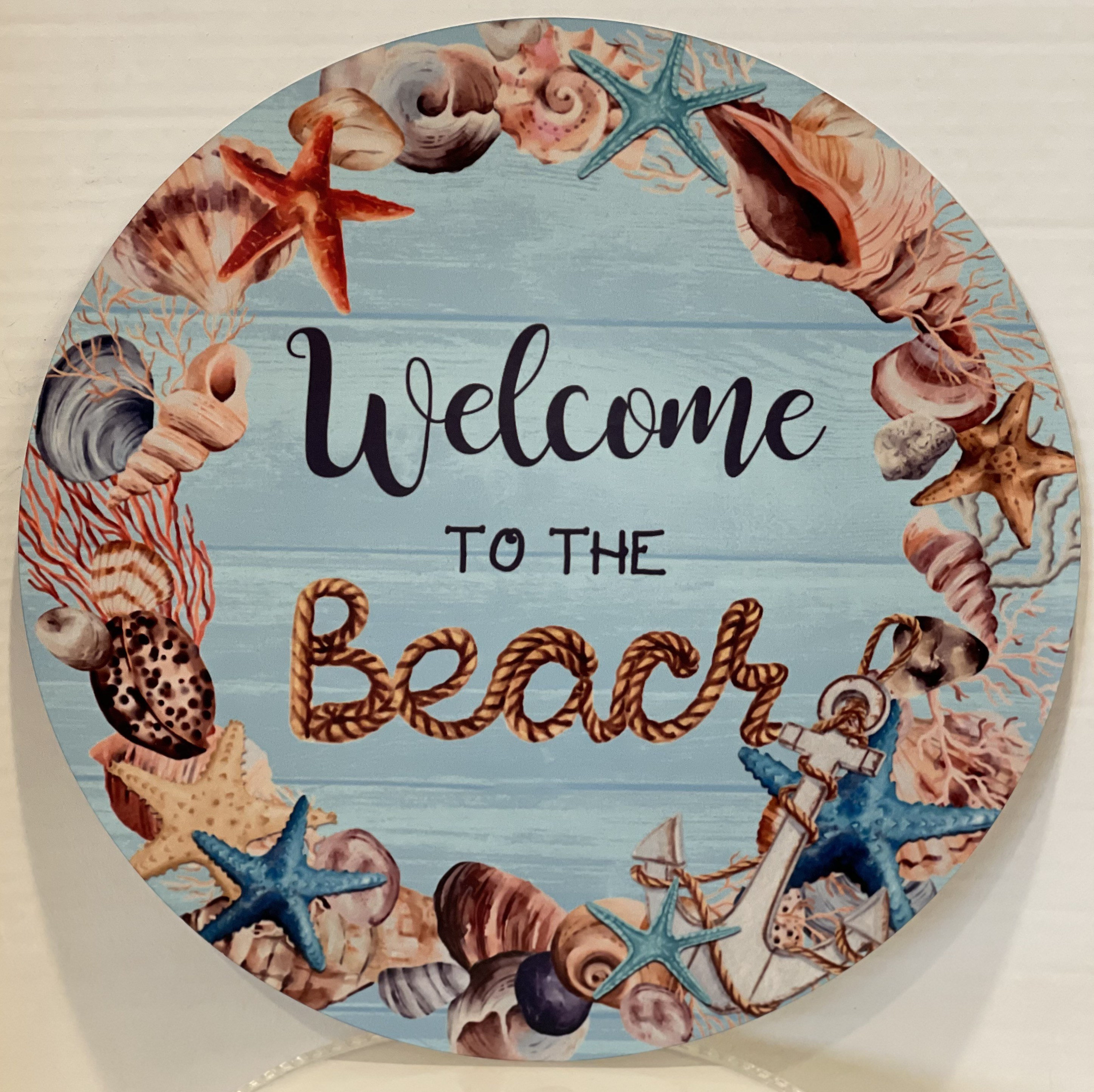 Tin Signs Beach sign, welcome sign, wreath , craft supplies, metal sign ...