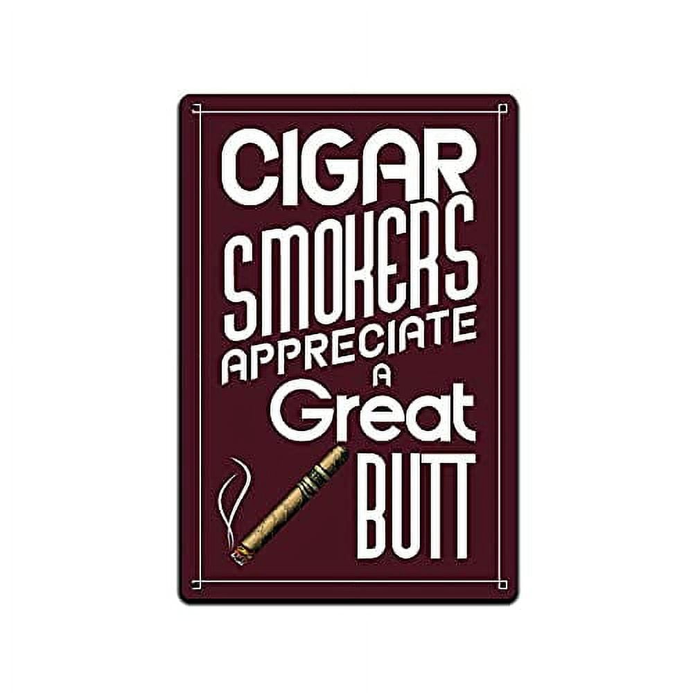 Tin Signs Cigar Wall Decor - Metal Sign for Man Cave Bar Smoking Room ...