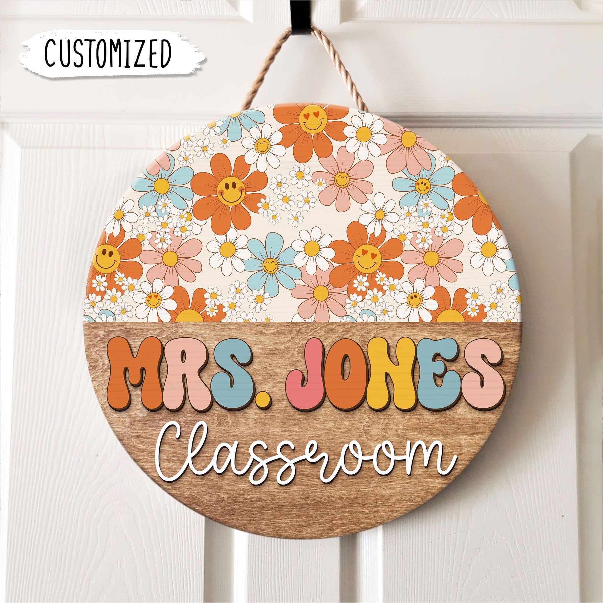 Tin Signs Custom Teacher Door Sign, Teacher Gifts, Back To School Gifts ...