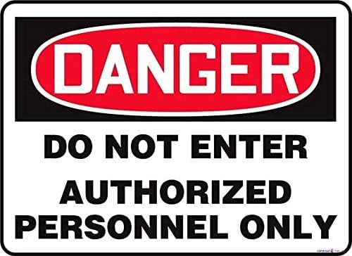Tin Signs Danger Do Not Enter Door Signs Exterior Home Cave Garage Bar ...