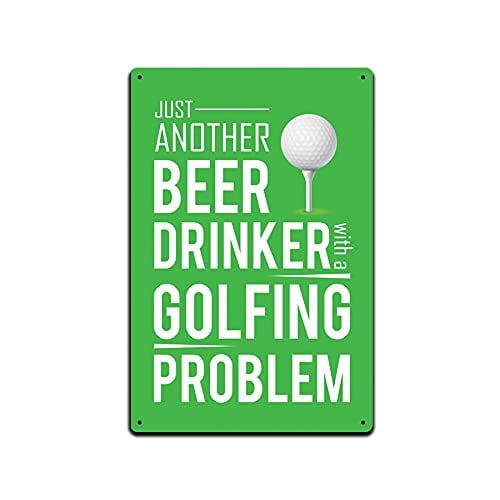 Tin Signs Golf Wall Decor - Metal Sign for Man Cave Bar Golfing Room 12 ...