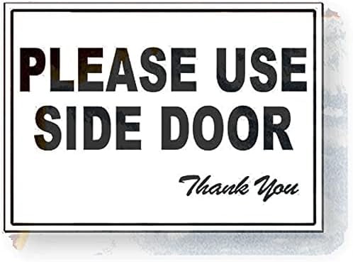 Tin Signs Metal Sign - Please Use Side Door Thank You - Vintage Home ...