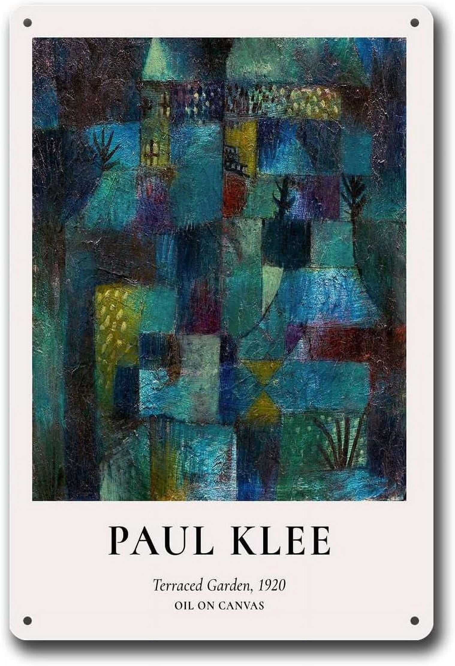 Tin Signs Paul Klee Terraced Garden Paul Klee Abstract Art Paul Klee ...