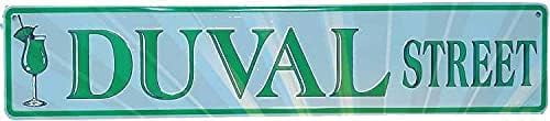 Tin Signs Vintage 4X16 Duval Street - Sign, Made in USA Wall Plaque ...
