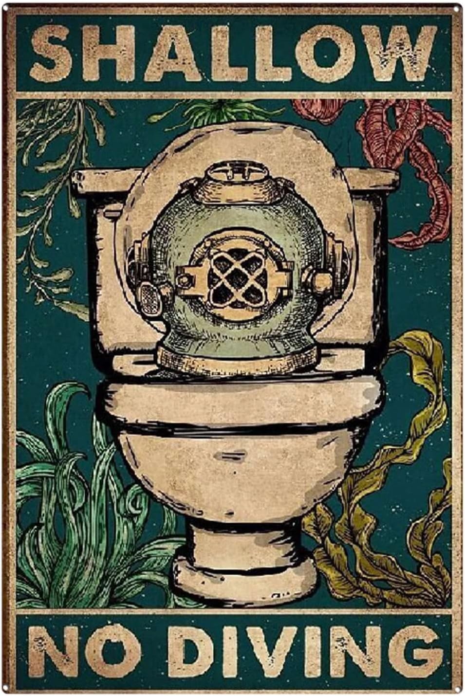 Tin Signs Vintage Restroom Wall Decor Tin Signs Signs Vintage Tin Signs ...