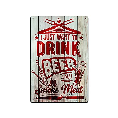 Tin Signs for Backyard Patio Décor - Metal Sign for Camp Fire Bonfire ...