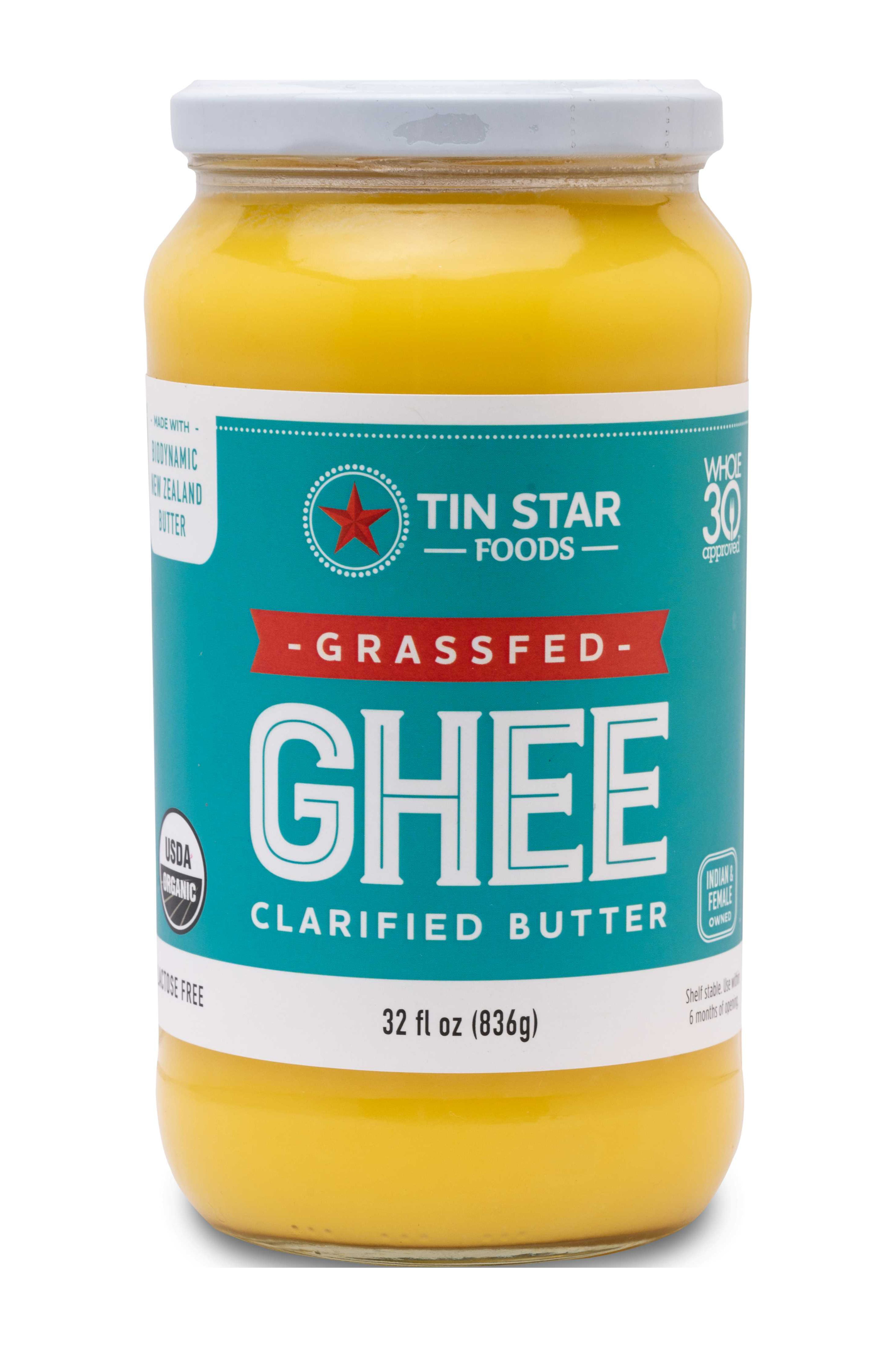 Tin Star New Zealand Organic Grassfed Ghee 32 OZ - Walmart.com