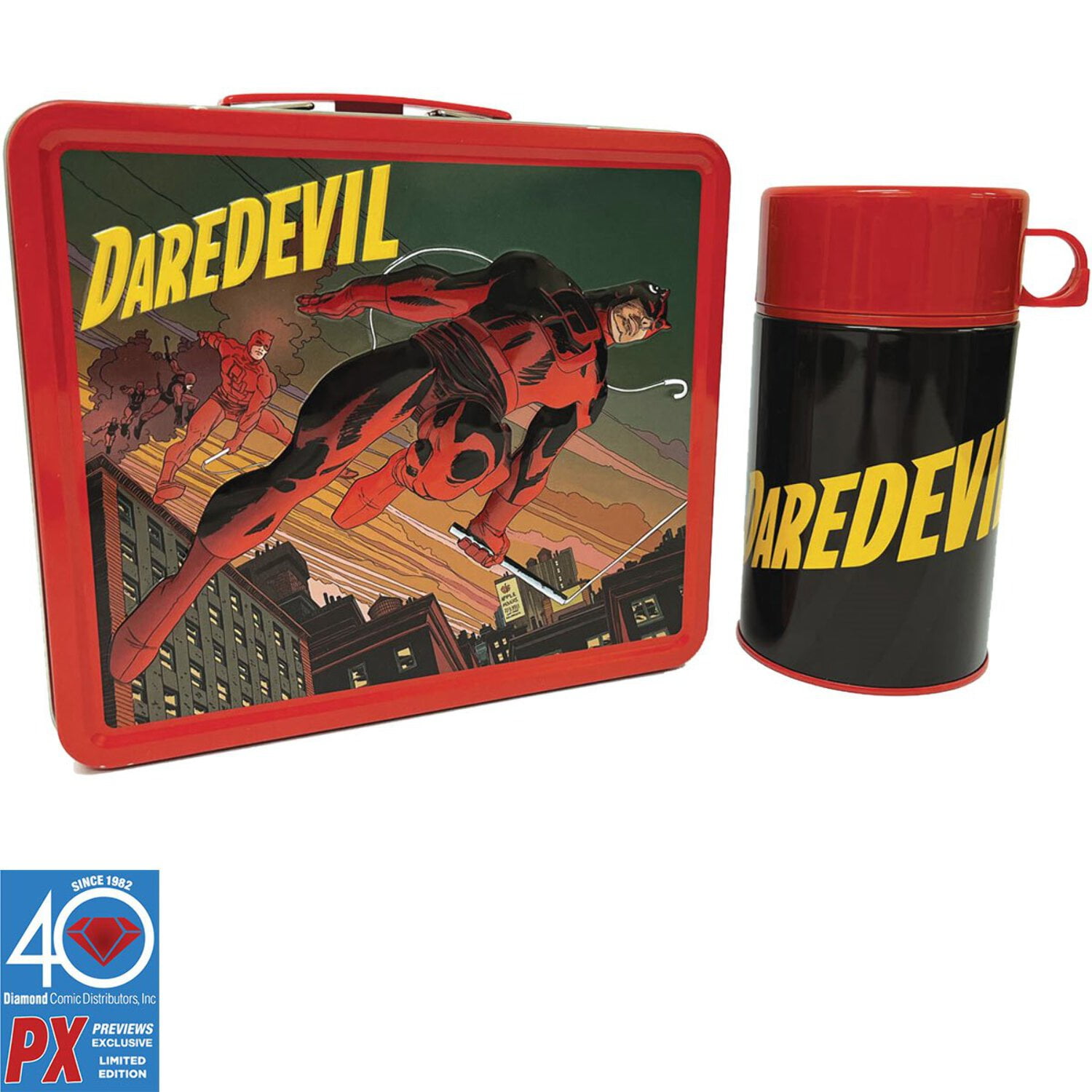 TIN TITANS - MARVEL DAREDEVIL PX LUNCHBOX BEV CONTAINER - Walmart.com