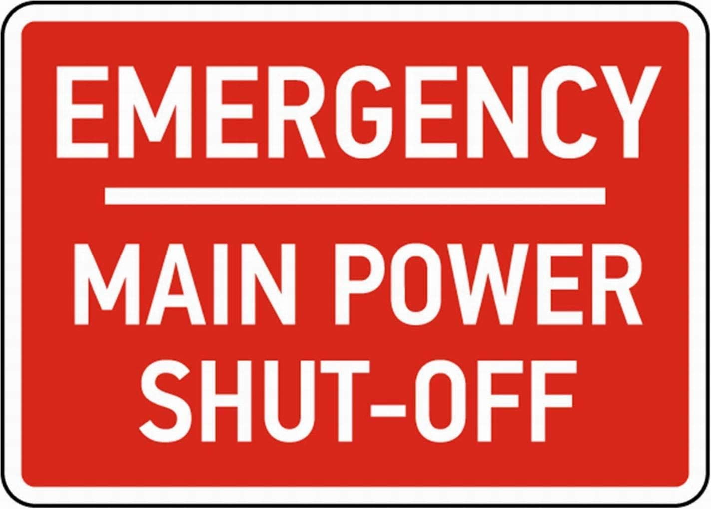 Tin Wall Decor Safety Notice Warning Danger Caution Sign 8x12 Emergency ...