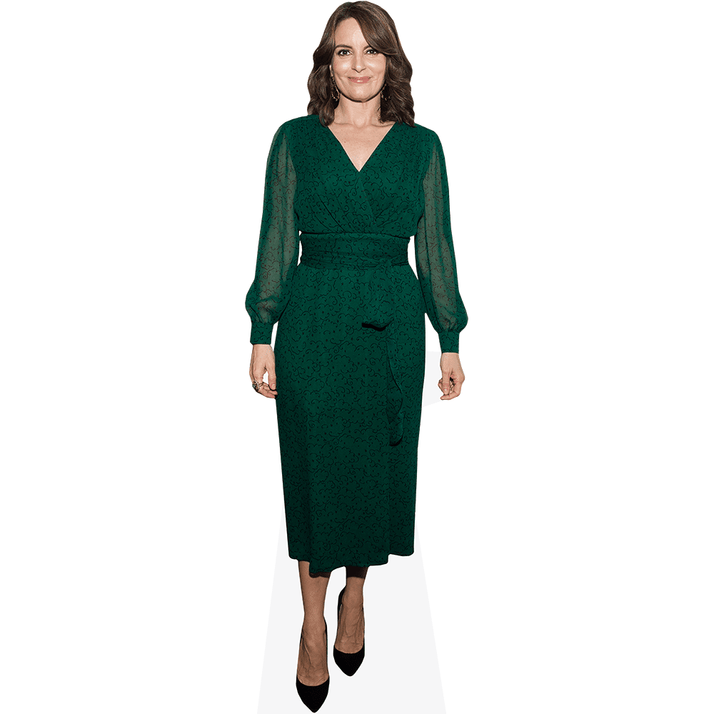 Tina Fey (Green Dress) Lifesize Cardboard Cutout Standee - Walmart.com