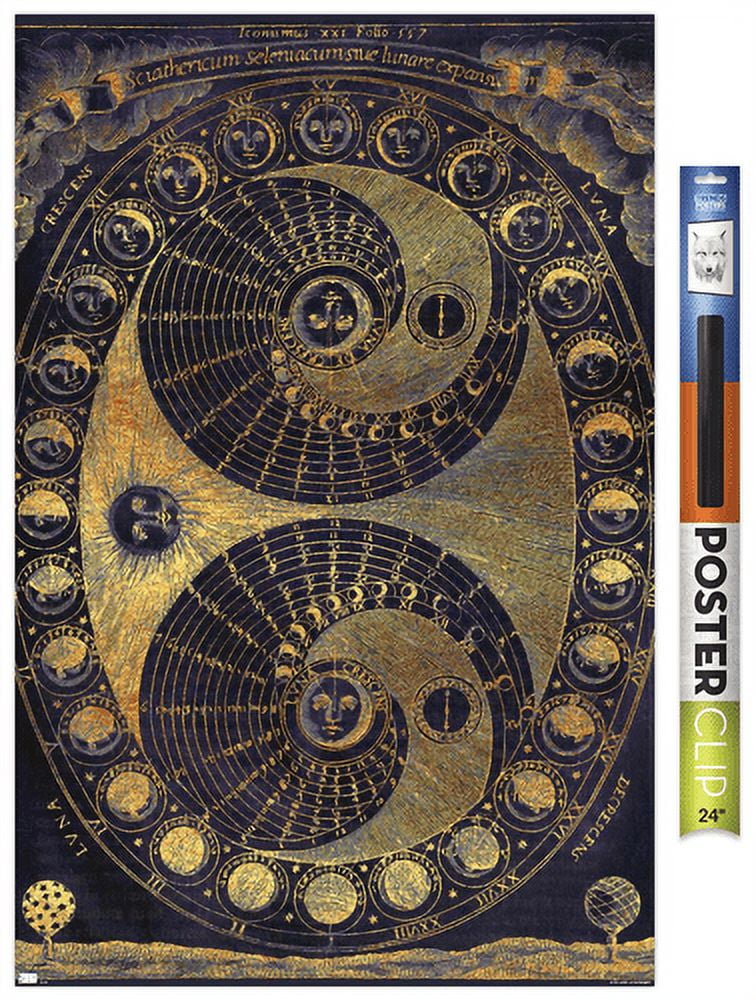 Tina Lavoie - Golden Elements Of The Moon Astronomy Chart - Walmart.com