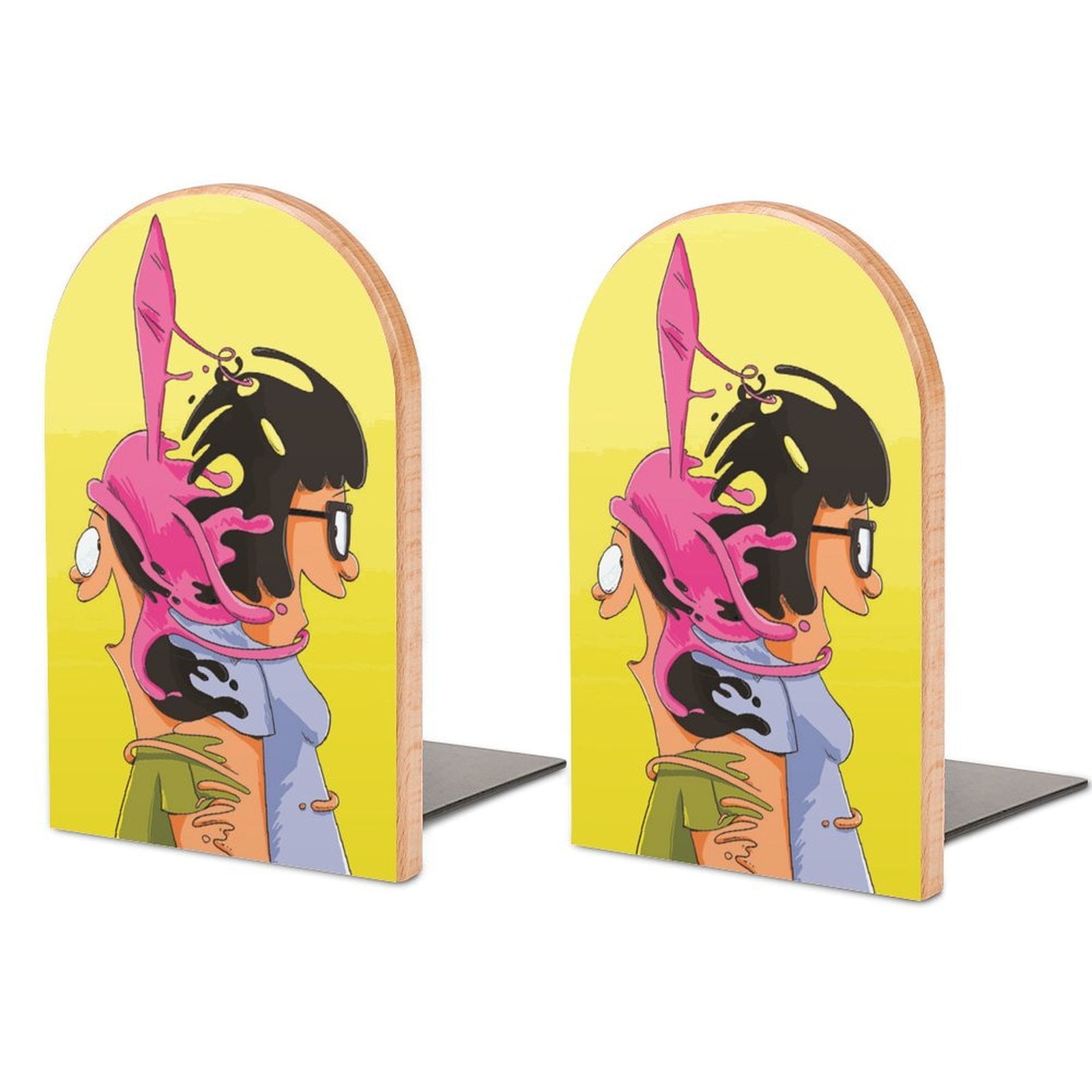 Tina Louise Belcher Bob's Burgers Bookends Wood Book Divider Decorative ...