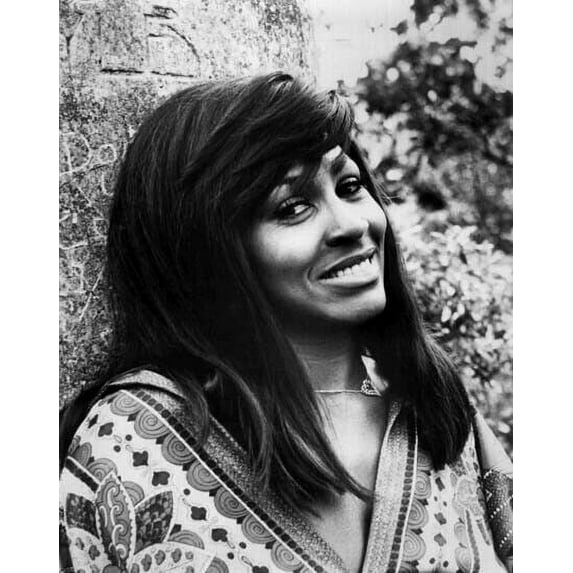 Tina Turner candid smiling pose leaning against wall circa 1967 24x36 ...