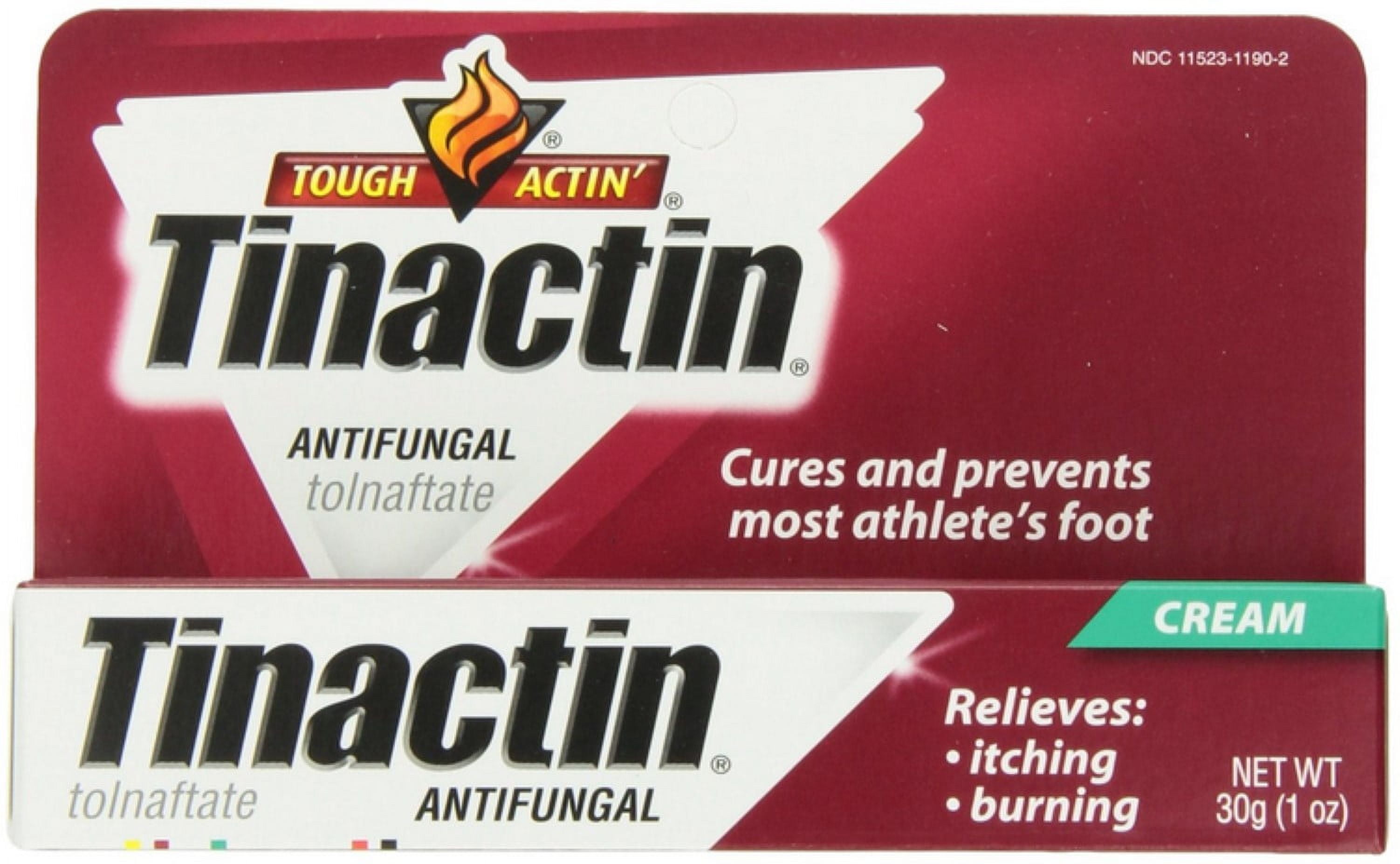 Tinactin Antifungal Cream, Tolnaftate 1 Percent, Treats Athlete's Foot ...