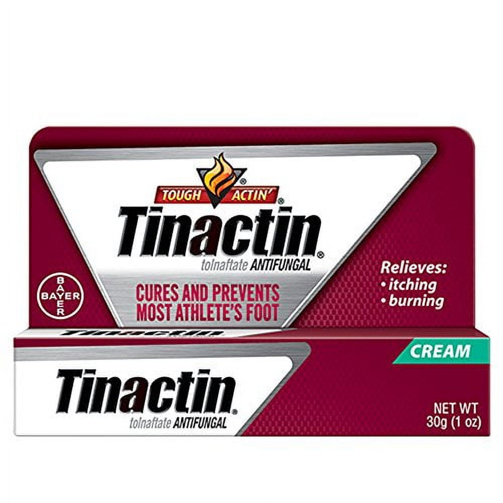 Tinactin Athlete's Foot Cream, Tolnaftate 1%, Antifungal, AF Treatment ...