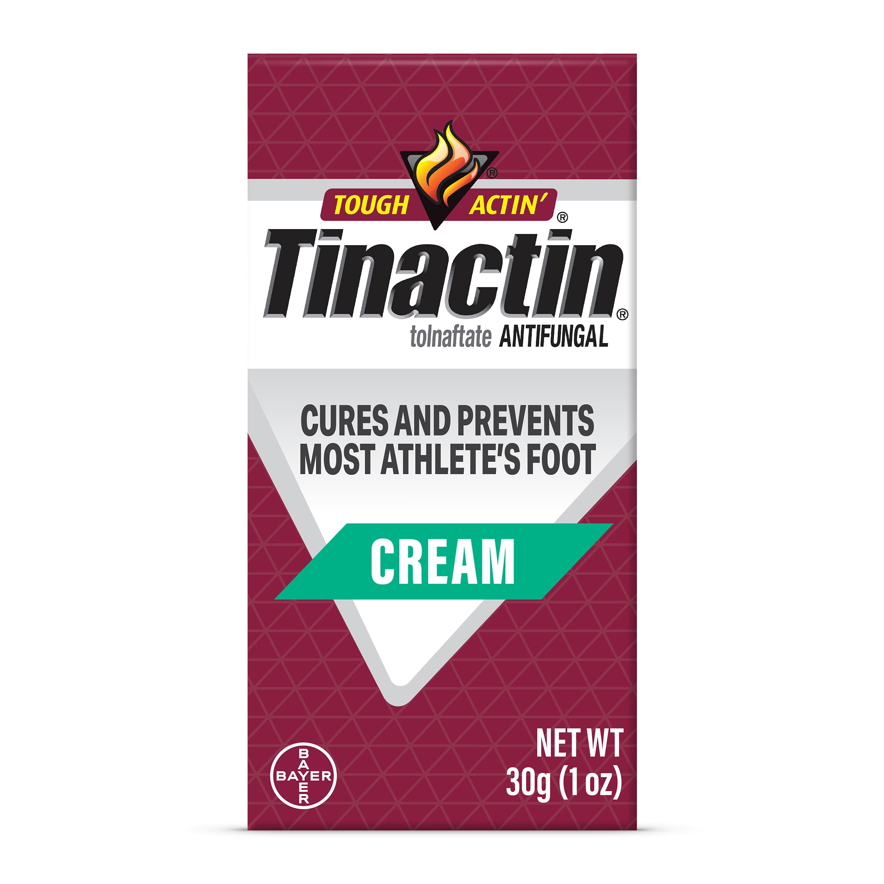 Tinactin Tolnaftate Athlete's Foot Treatment Antifungal Cream, 30G Tube ...