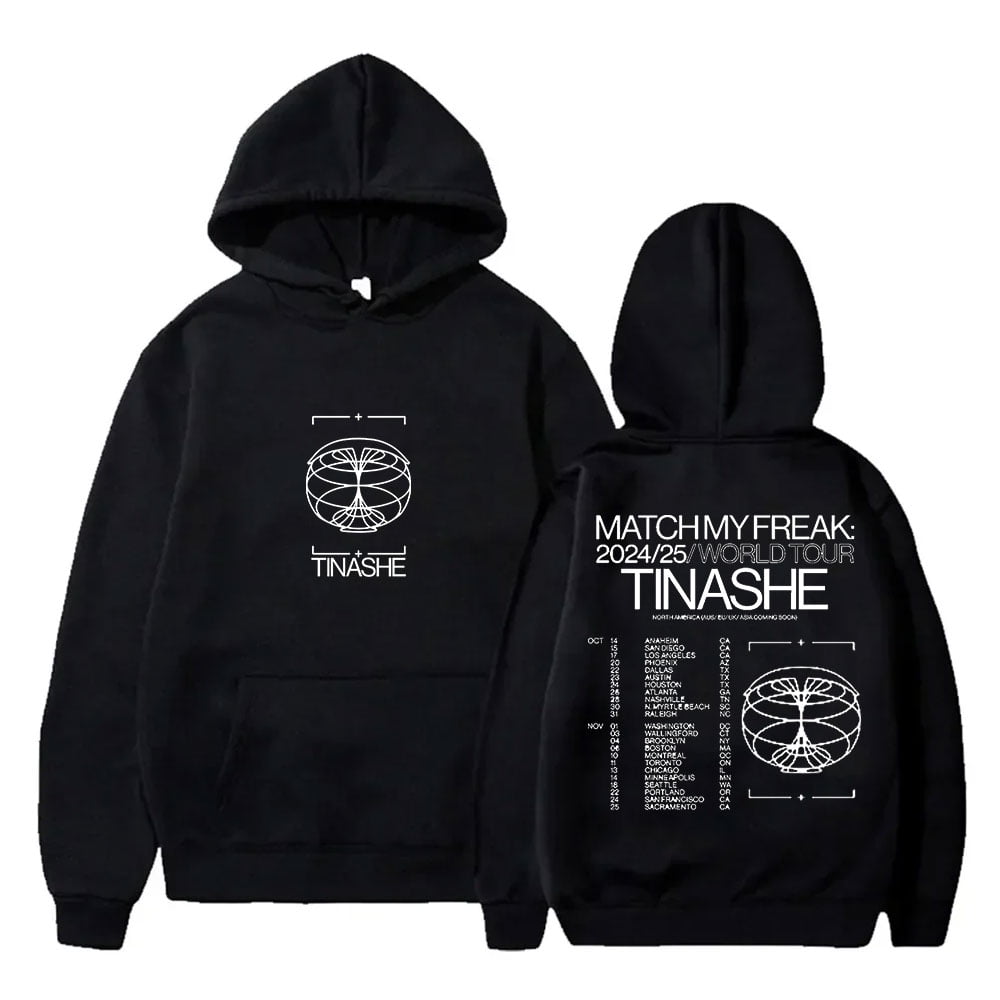Tinashe Match My Freak World Tour Merch Hoodies New Logo Pullovers ...