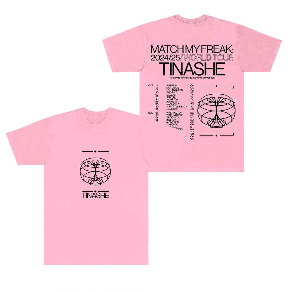 Tinashe Match My Freak World Tour Merch T-Shirts New Logo Tee Summer ...