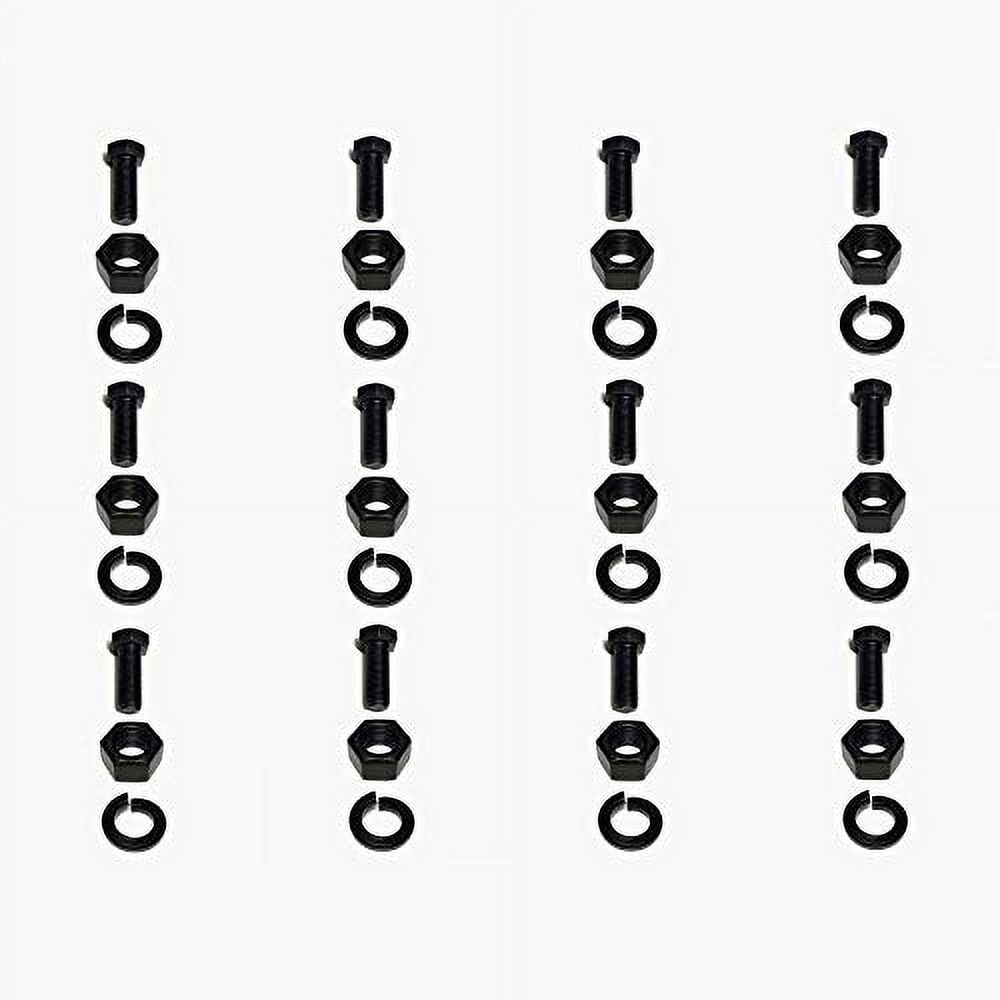 Tine Bolt 12 Sets Replace 505012 King Kutter Rotary Tiller TG-48 TG-60 ...