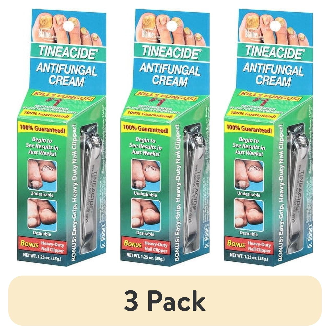 (3 pack) Tineacide Antifungal Cream, 1.25 oz - Walmart.com